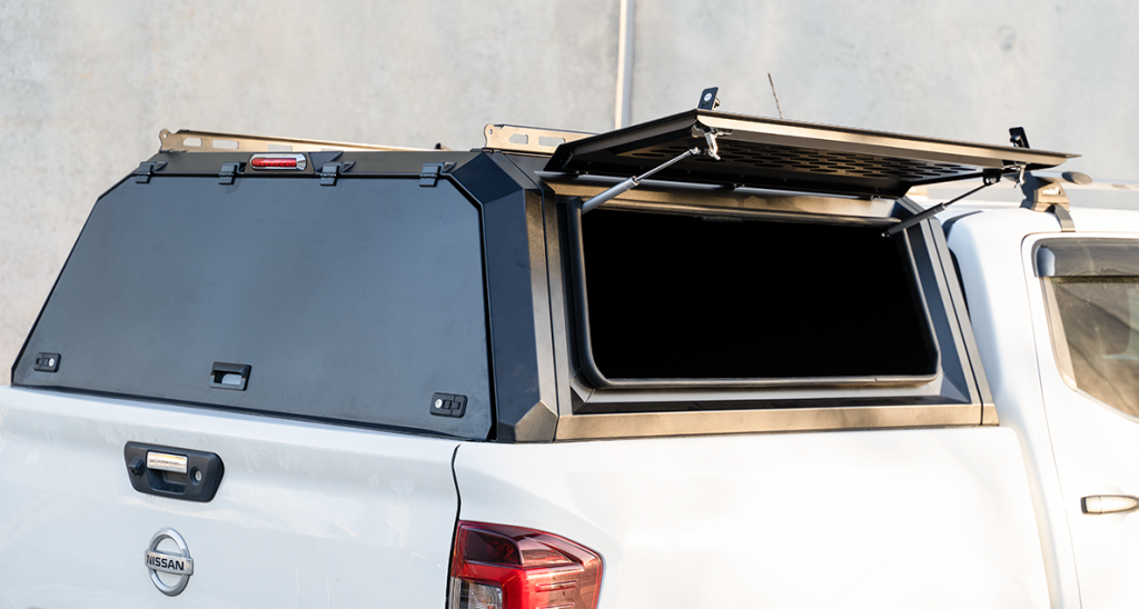 BLACK ALUMINIUM TUB CANOPY FOR NISSAN NAVARA NP300 2015-2023 – ERolla